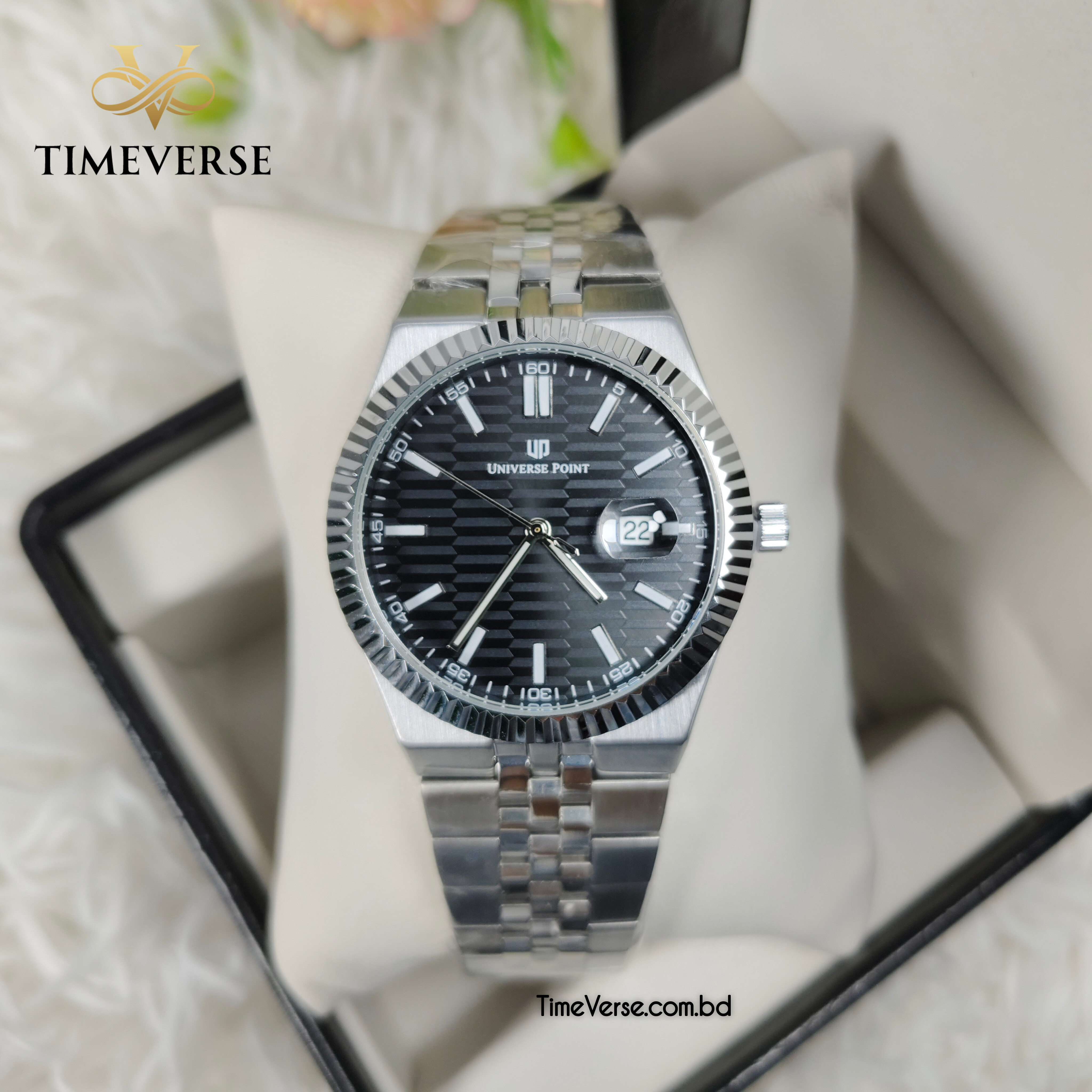 Universe Point A15 Men's Watch - Silver Black Watch Price in Bangladesh ...