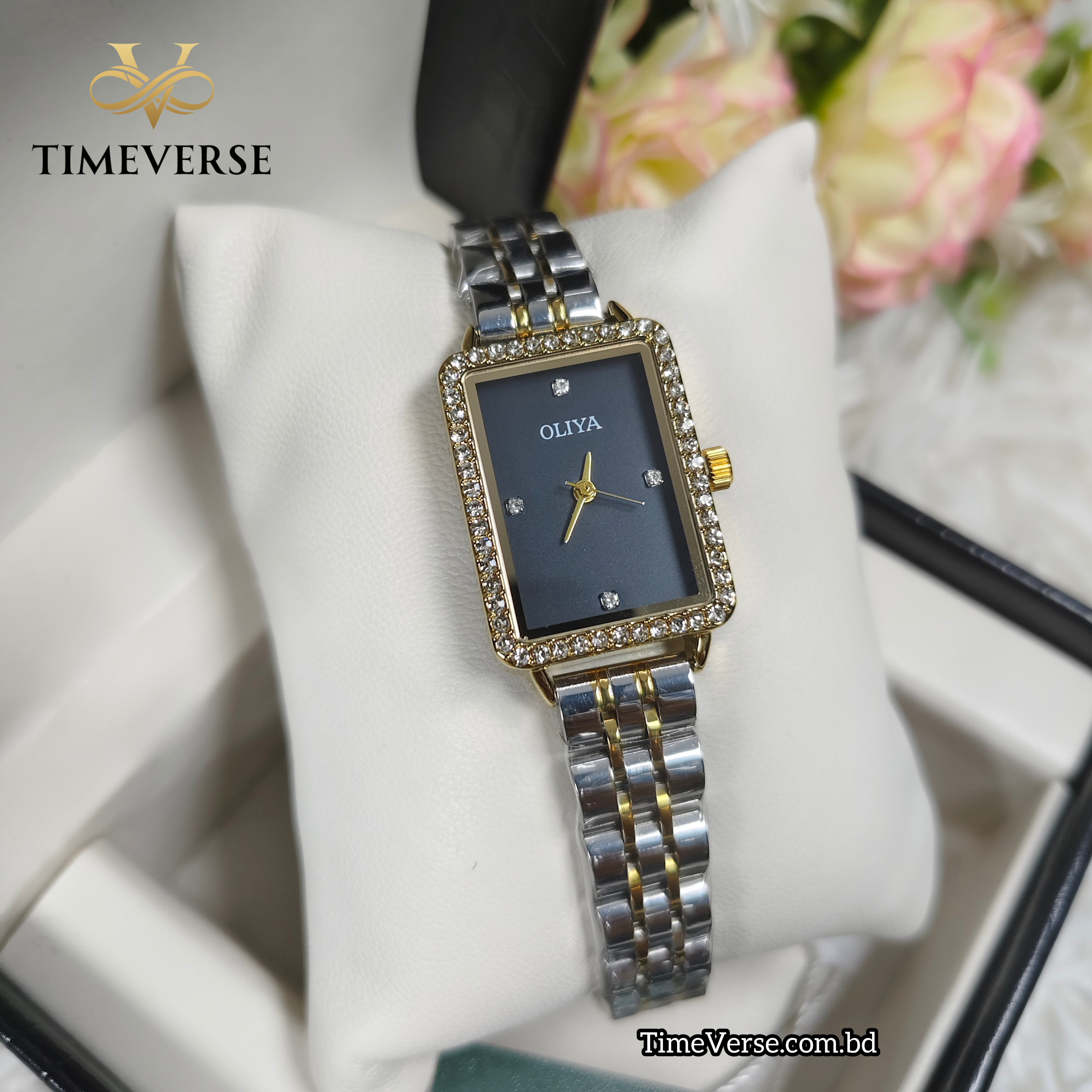 Oliya 609 Ladies Watch - Silver Gold Black Watch Price in Bangladesh ...
