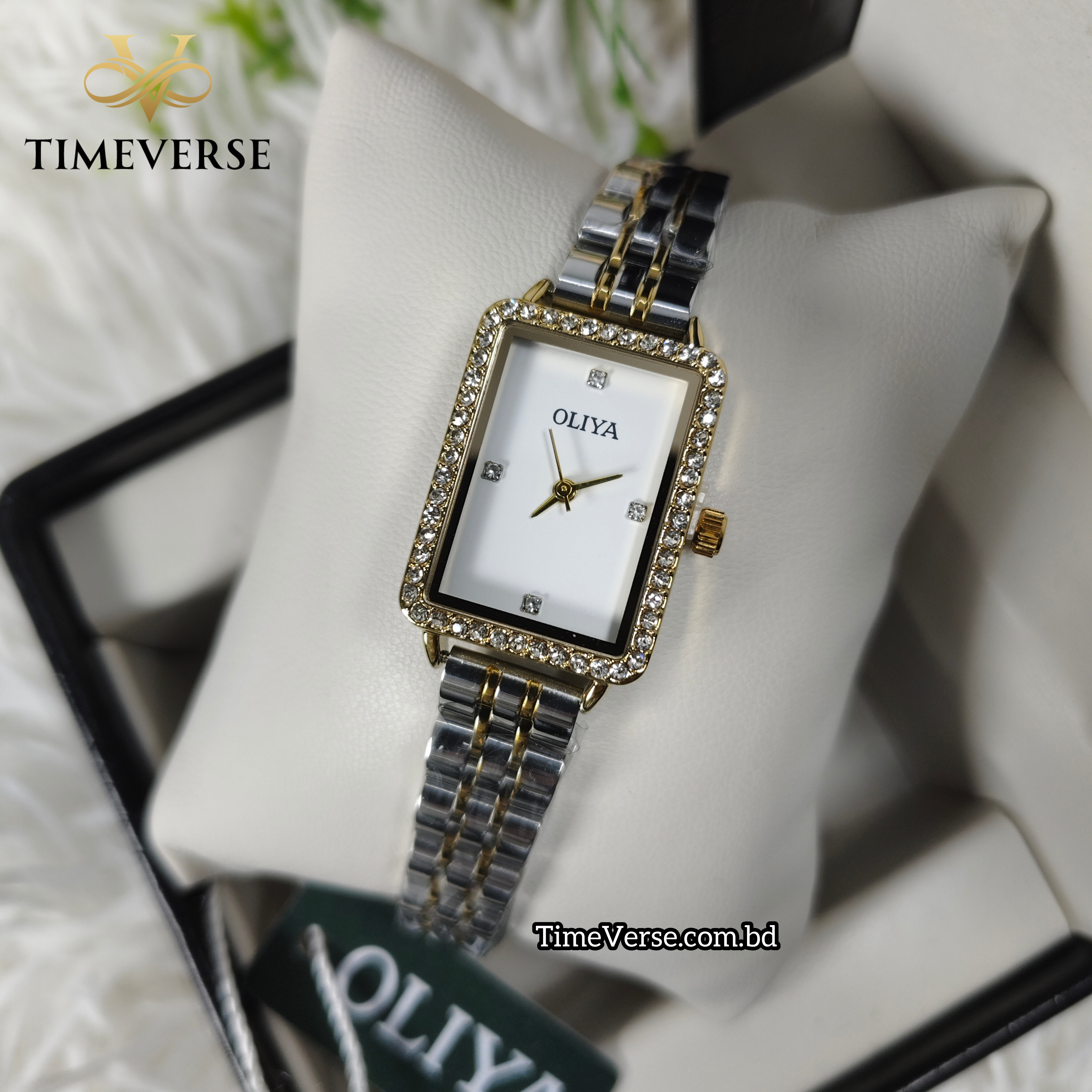 Oliya 609 Ladies Watch - Silver Gold White Watch Price in Bangladesh ...